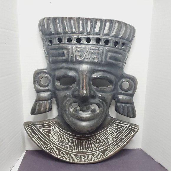 Unbranded | Art | Mcm Mexican Black Clay Barro Negro Folk Art Aztec ...